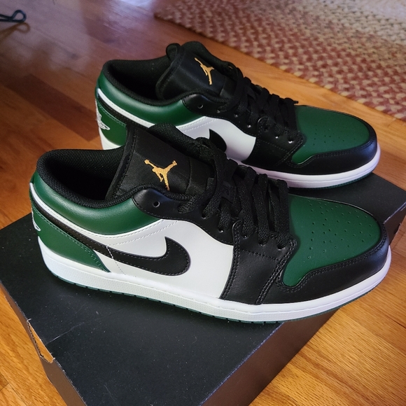 Nike | Shoes | Nike Air Jordan Low Green Toe Shoes | Poshmark
